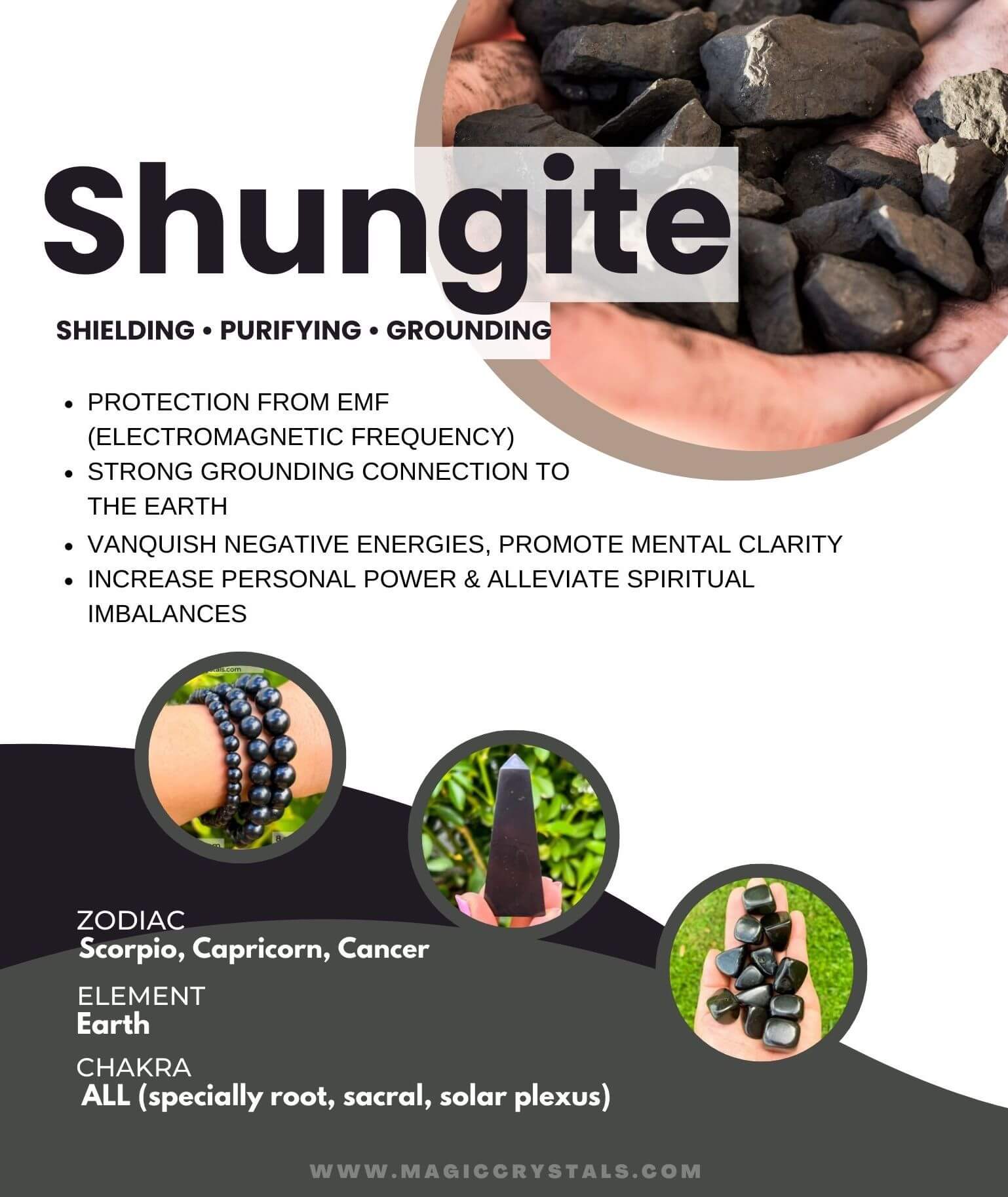 Shungite: Healing Properties and Uses - Magiccrystals.com – Magic Crystals