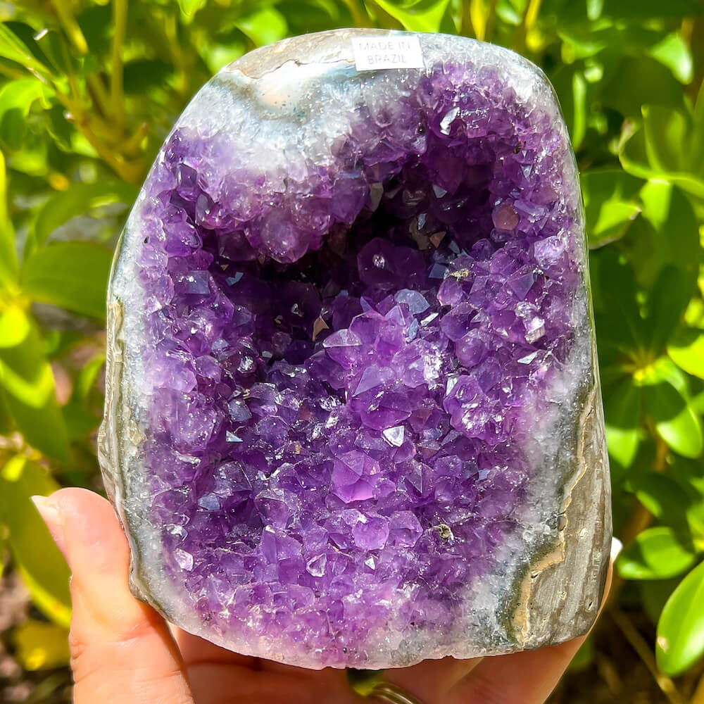 Small Amethyst Polished Geode - Cathedral Amethyst - Magic Crystals