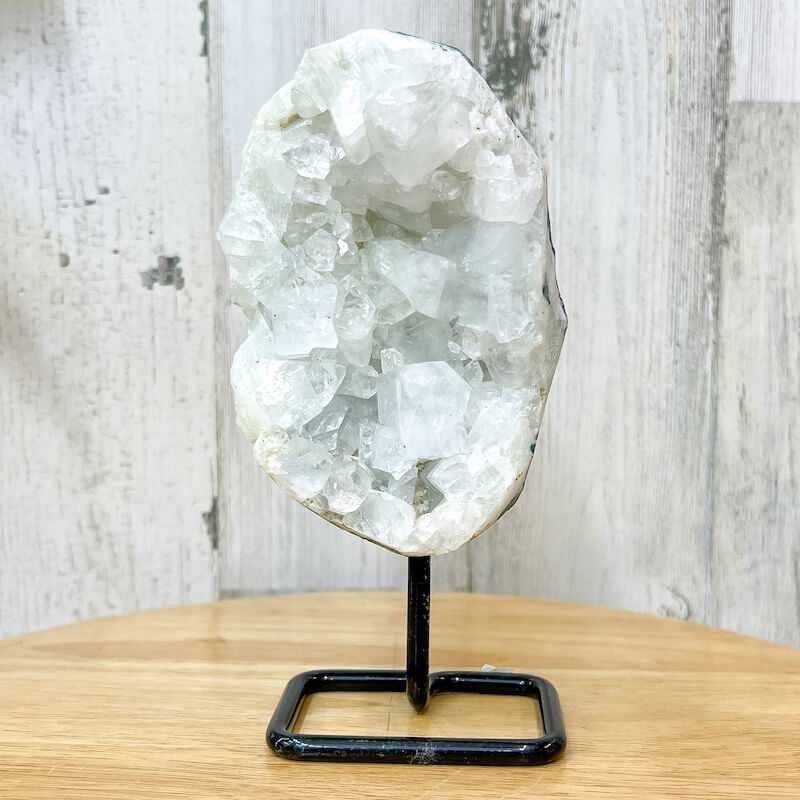 Apophyllite cluster - apophyllite geode on a stand - MagicCrystals ...