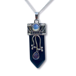 Flower Point Gemstone Pendant Necklace - MagicCrystals – Magic Crystals