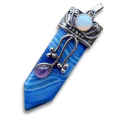 Flower Point Gemstone Pendant Necklace - MagicCrystals – Magic Crystals