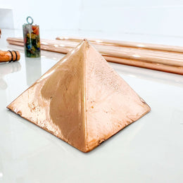 9" Charging Copper Pyramid - Giza Measurements - Magic Crystals