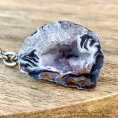 Agate Geode Keychain - Crystal Jewelry - Magic Crystals