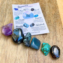 Aquarius Zodiac Crystal Set - Crystals for Aquarius - Magic Crystals