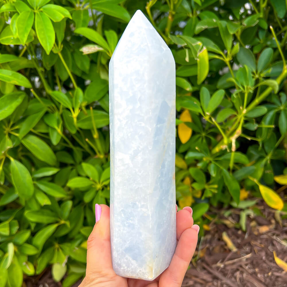 Large Blue Calcite Tower for Calm, Clarity & Healing | Magic Crystals