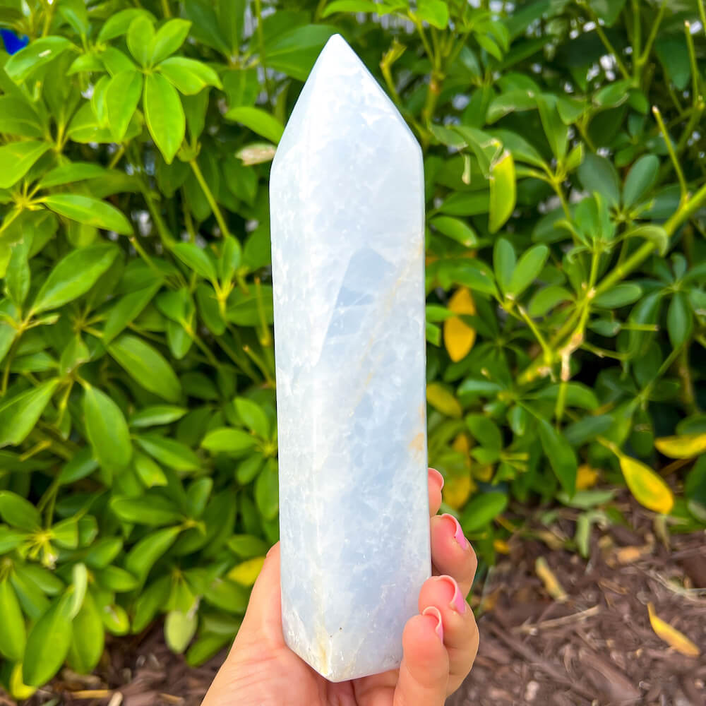 Large Blue Calcite Tower for Calm, Clarity & Healing | Magic Crystals