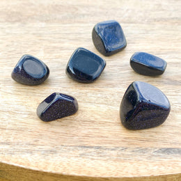 Blue Goldstone tumbled Stone - Blue Polished Stone - MAGIC CRYSTALS ...