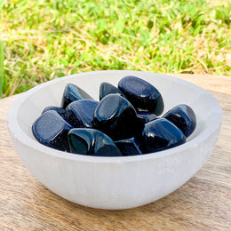 Blue Goldstone tumbled Stone - Blue Polished Stone - MAGIC CRYSTALS ...