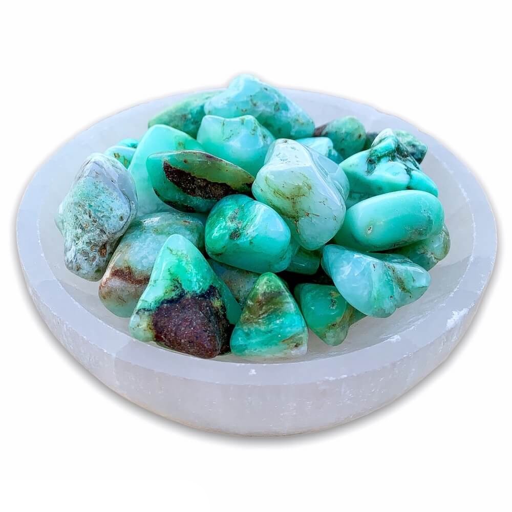 Chrysoprase Tumbled Stone - Pocket Stone, Green Stone - Magic Crystals