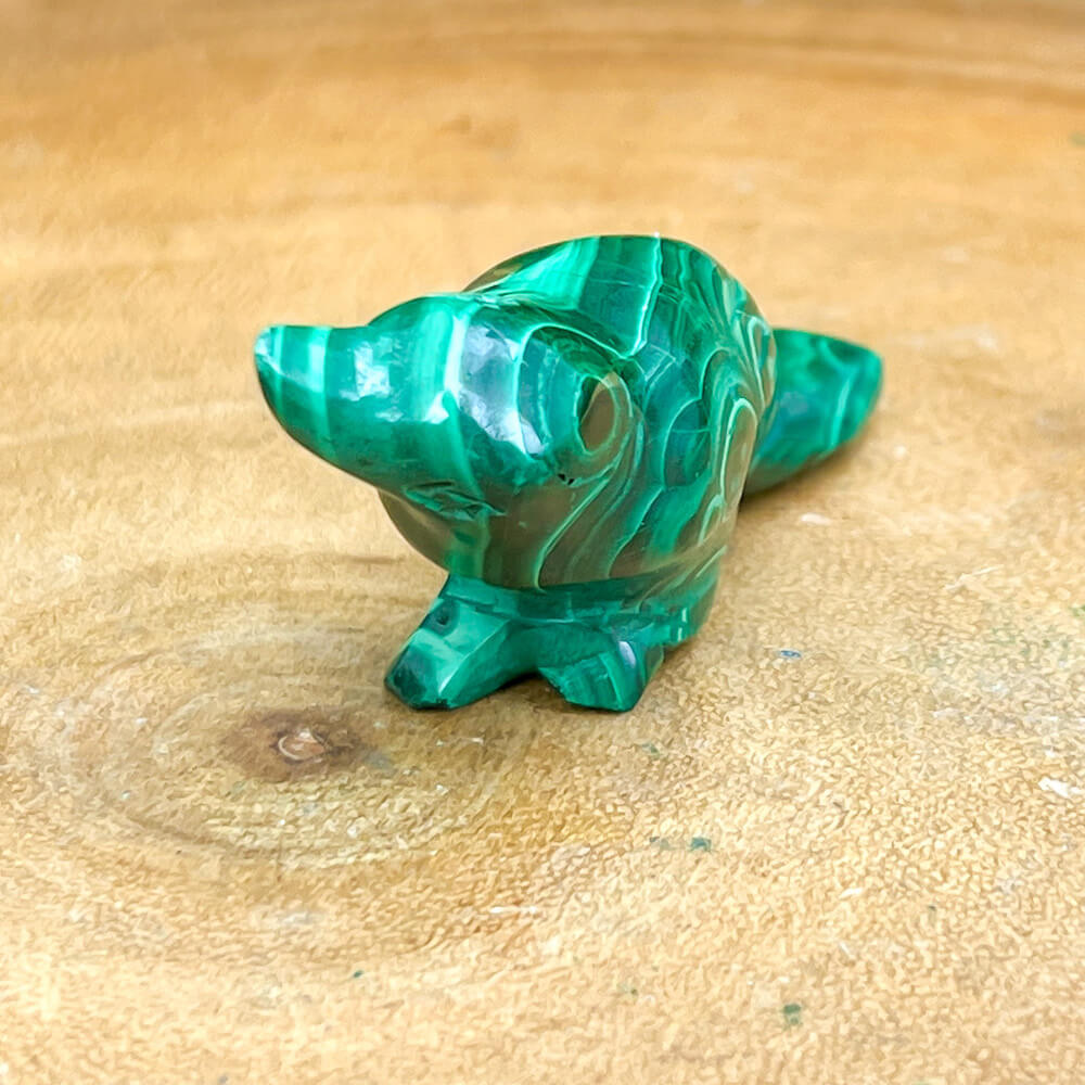 Genuine Malachite Bird - Malachite Carving - Magic Crystals