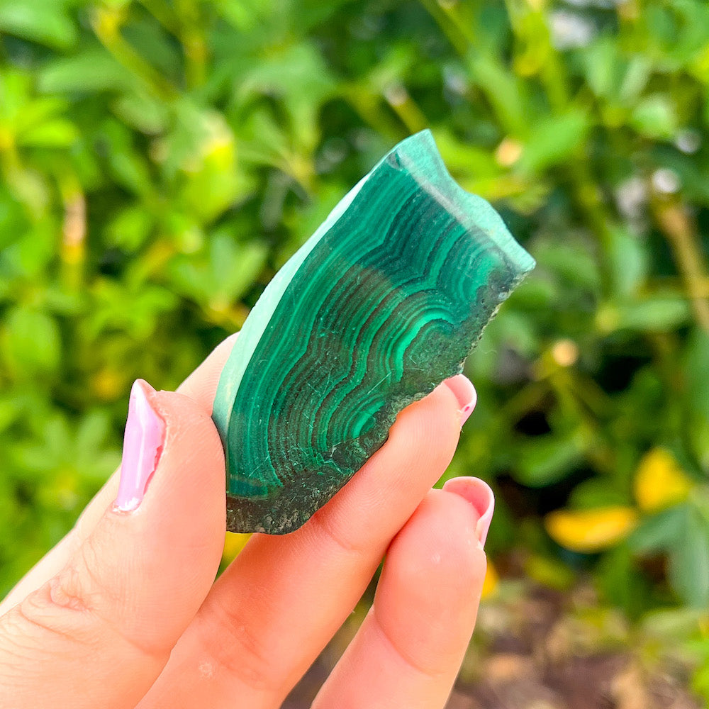Malachite Stone Slab - Free Form Malachite Gemstone - Magic Crystals