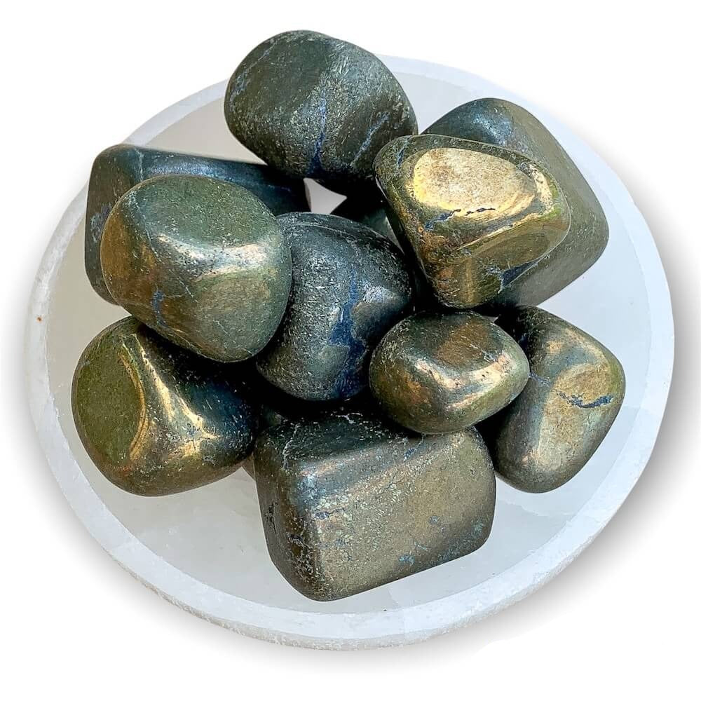 Pyrite Tumbled Stone - Polished Natural Pyrite - Magic Crystals