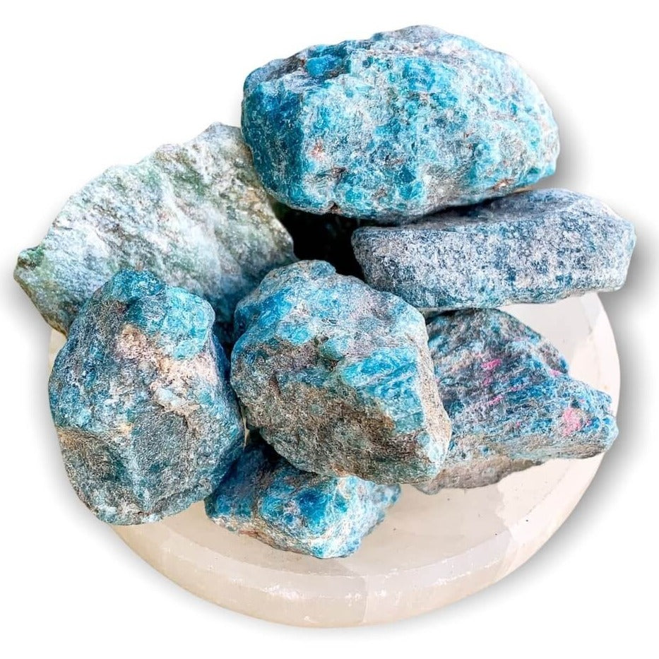 Raw Blue Apatite Stone: Clarity & Confidence | Magic Crystals