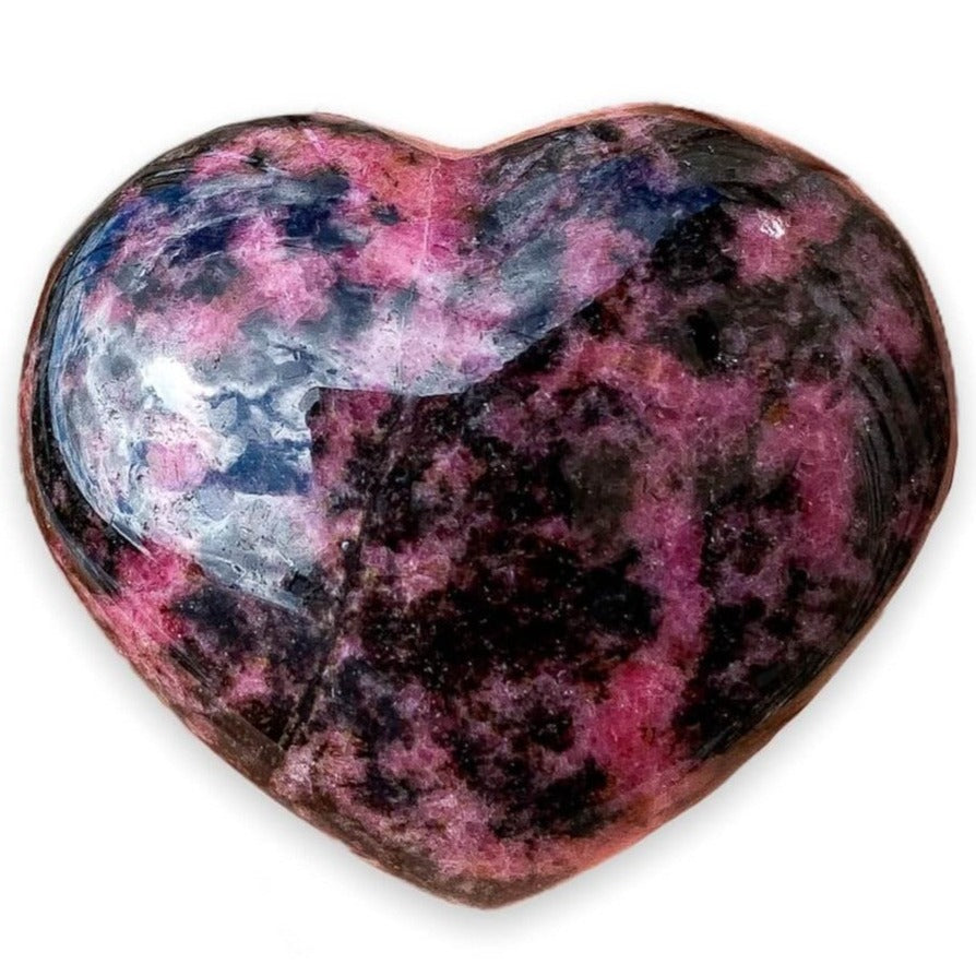 Rhodonite heart - Rhodonite Carved Heart - Magic Crystals