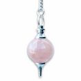 Natural Gemstone Sphere Pendulum - Crystal for Dowsing -Magic Crystals