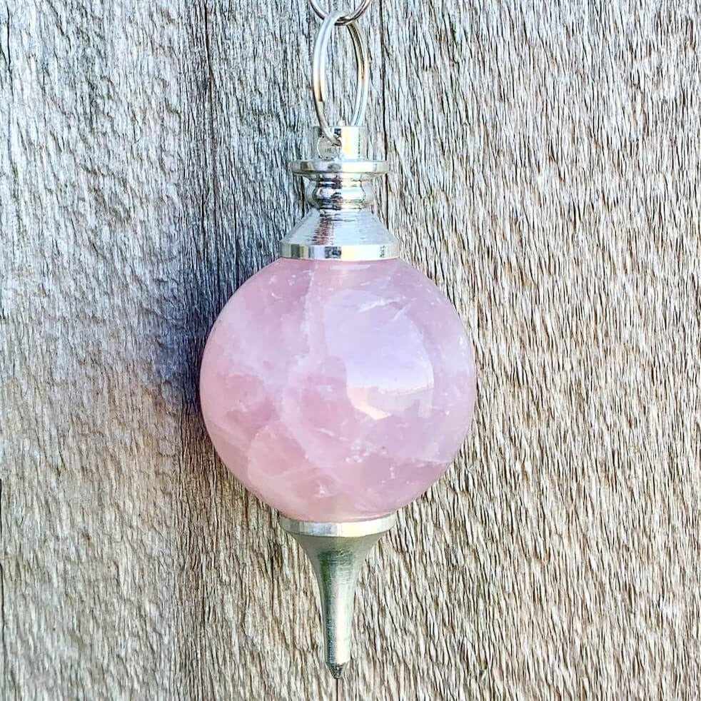 Natural Gemstone Sphere Pendulum - Crystal for Dowsing -Magic Crystals