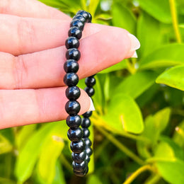 Shungite Bracelet, Polished Shungite, EMF Protection, Shungite Jewelry ...