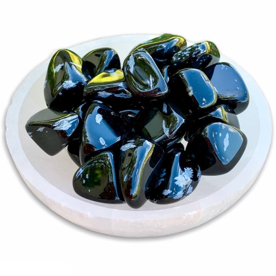 Tumbled Snowflake Obsidian Stone - Healing Crystal - MAGIC CRYSTALS ...