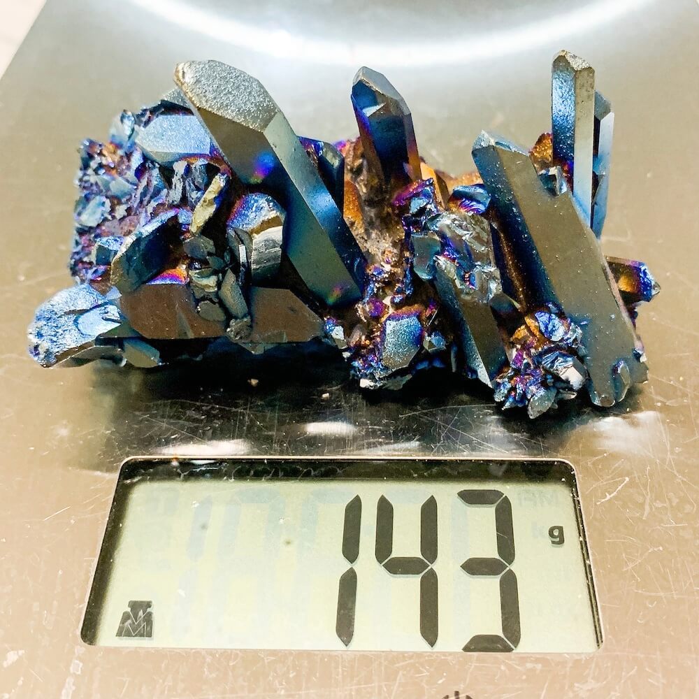 Tanzine Aura Quartz Crystal Cluster | Tanzan Aura - 143 grams – Magic ...