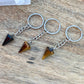 Tiger Eye Natural Stone Keychain - Crystal Keychain - Magic Crystals