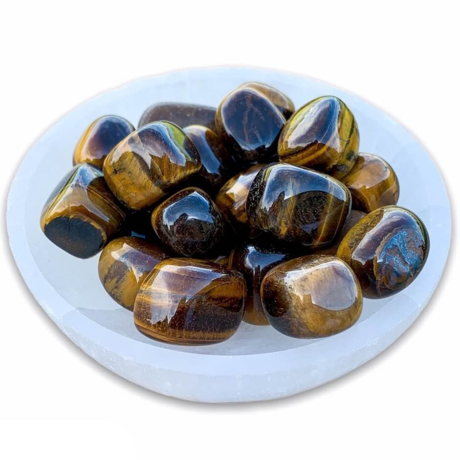 Yellow Tiger Eye Tumbled Stone - Yellow stone - Magic Crystals