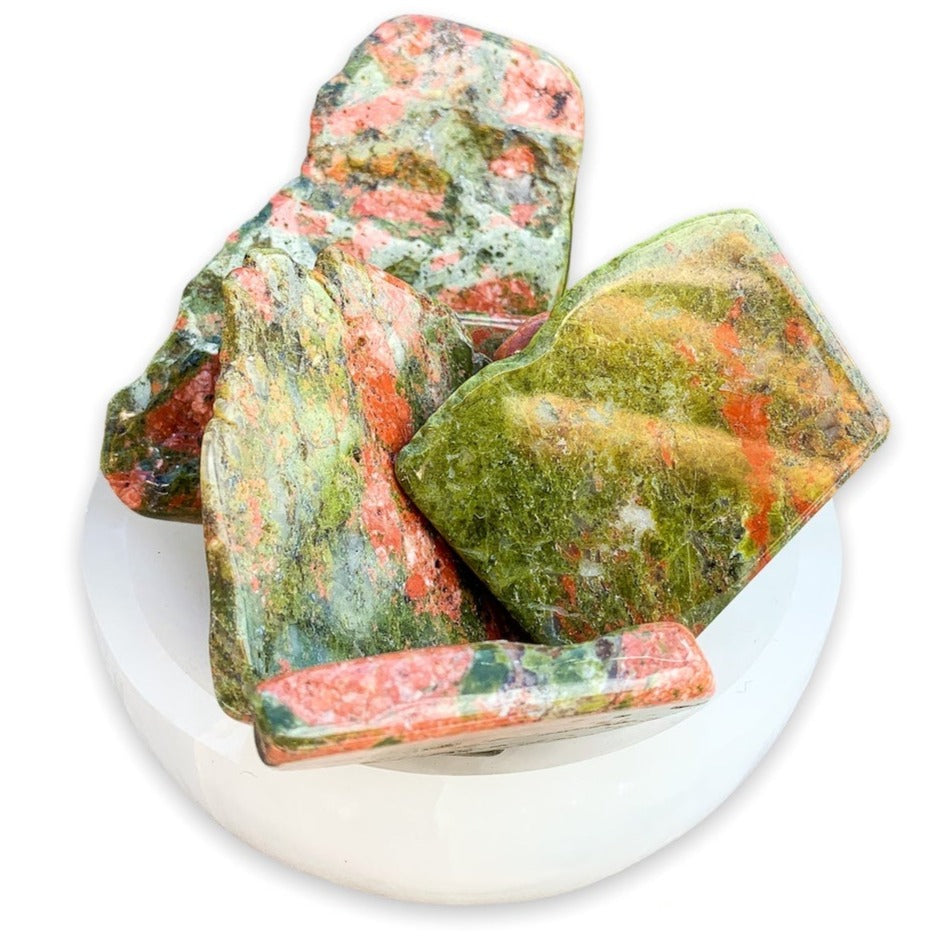 Unakite Free Form Gemstone - Unakite Slab - Magic Crystals