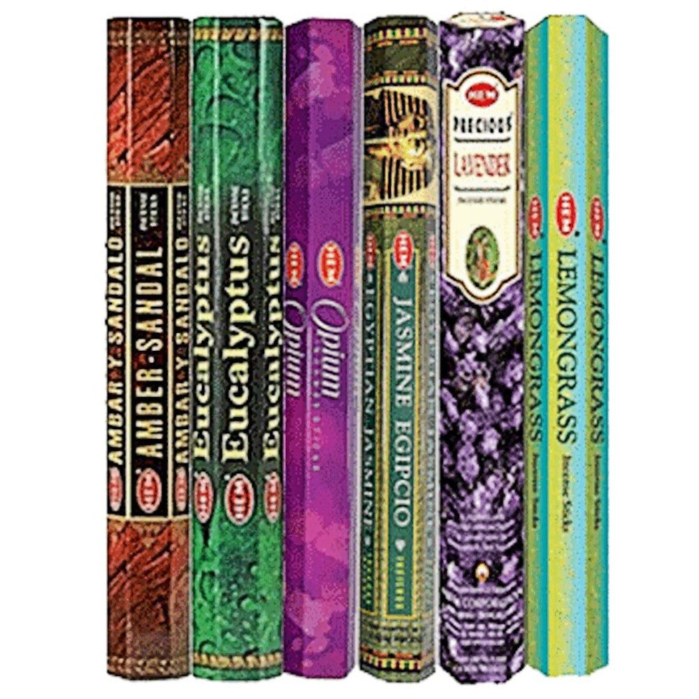 Six Most Popular Hem Incense Scents Natural Fragrance with FREE Burner ...